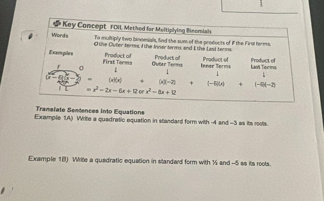 Solved: Translate Sentences into Equations Example 1A) Write a ...