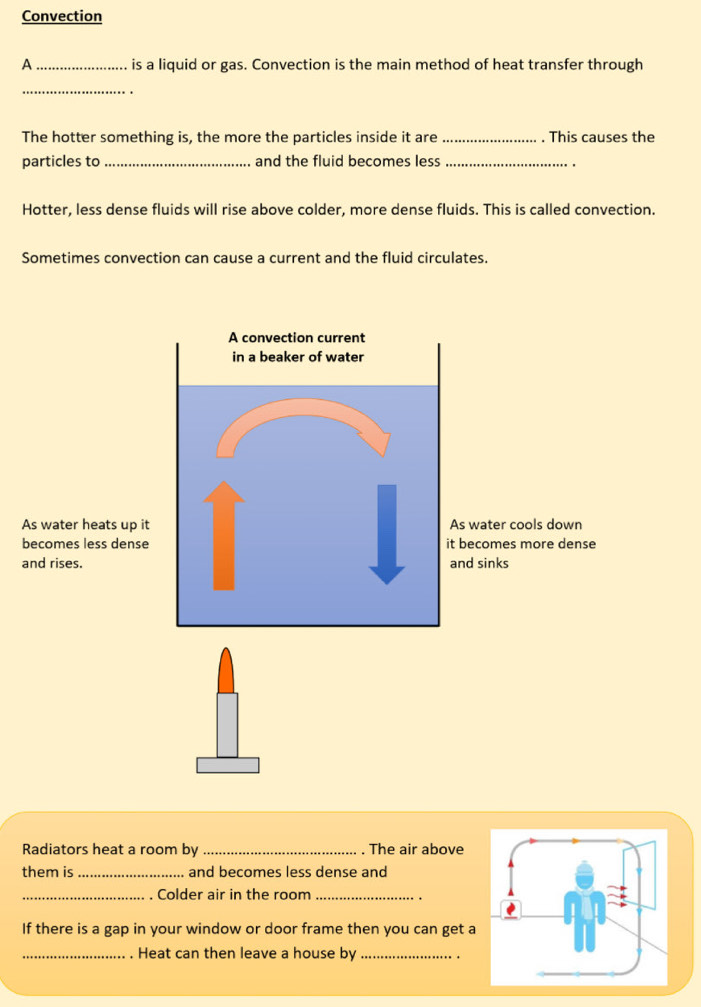 Solved: Convection A_ is a liquid or gas. Convection is the main method ...