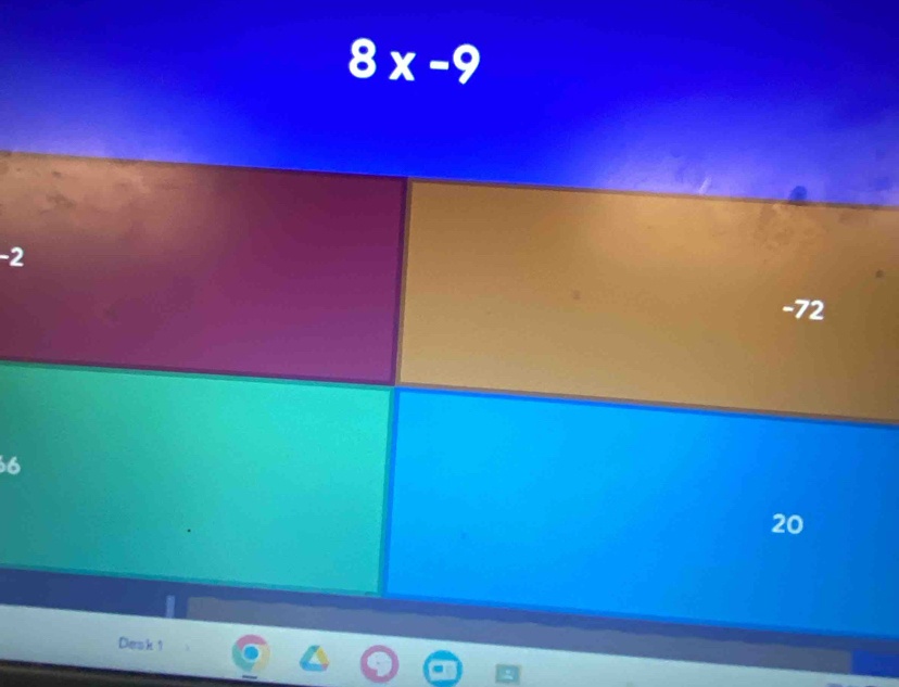 Solved: 8x-9 -) 2 6 [Math]