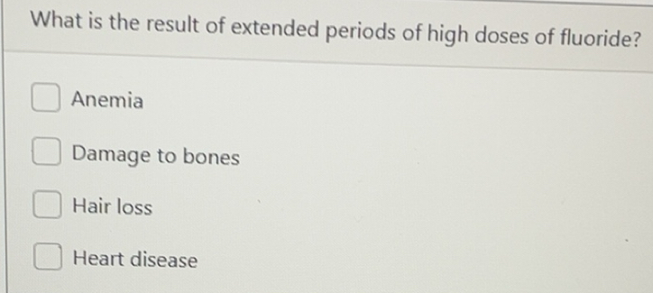 Solved: What is the result of extended periods of high doses of ...