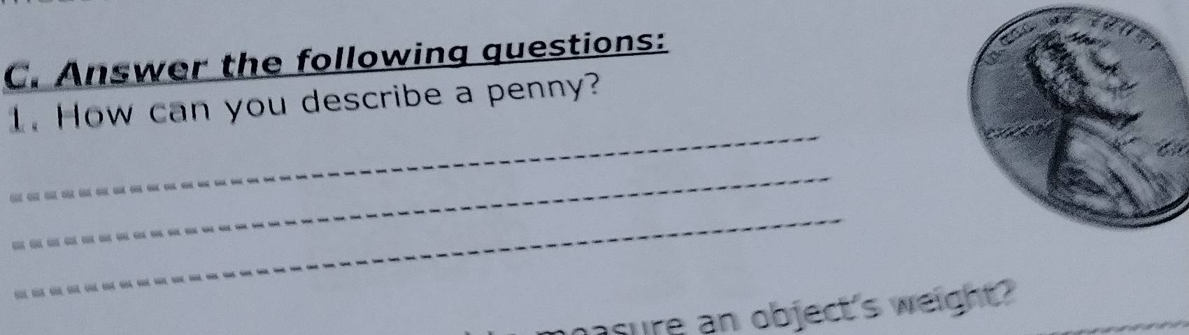 تم الحل:Answer the following questions: _ 1. How can you describe a ...
