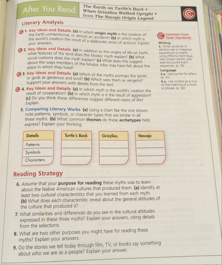 Solved: After You Read The Earth on Turtle's Back • When Grizzlies ...