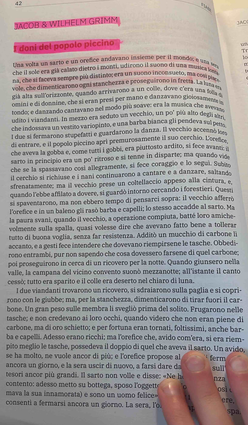 Risolto:FIABF JACOB & WILHELM GRIMM JAC I doni del popolo piccino un Tr ...