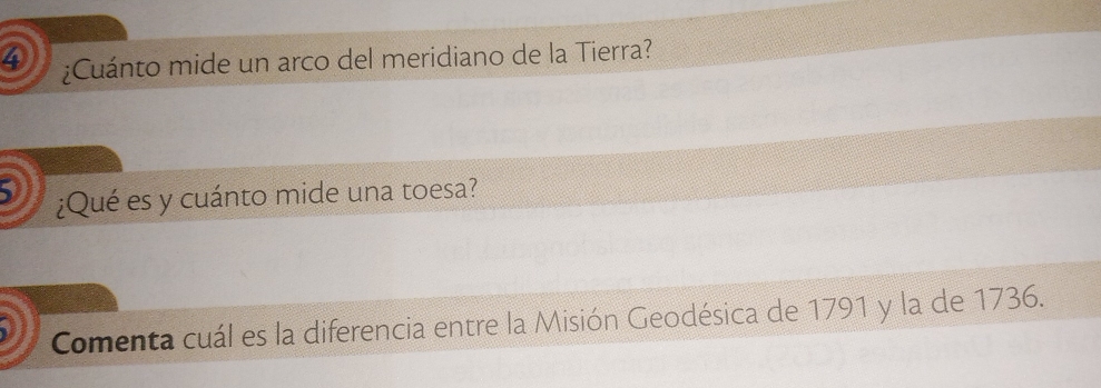Resuelto:4 ¿Cuánto mide un arco del meridiano de la Tierra? ¿Qué es y ...