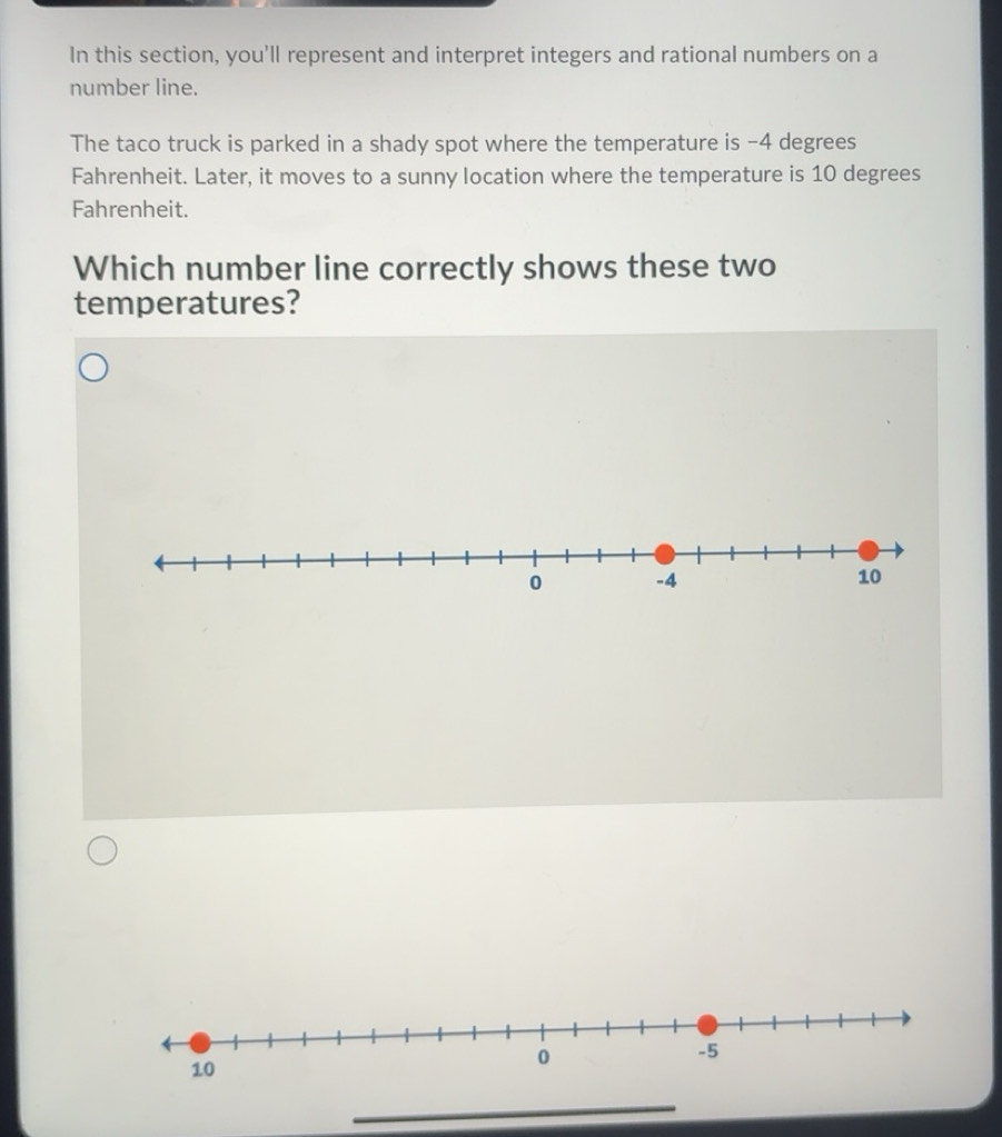 Solved: In this section, you'll represent and interpret integers and ...