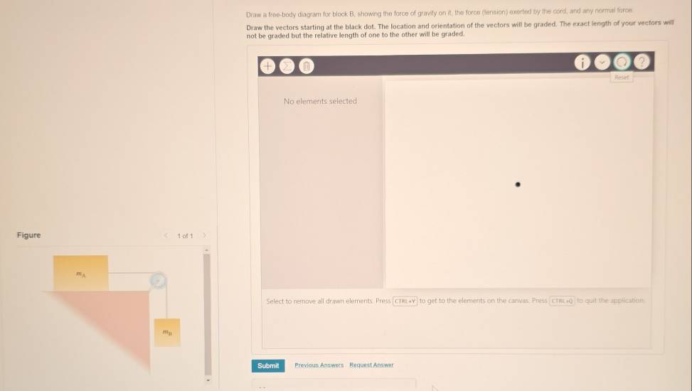 Solved: Draw a free-body diagram for block B, showing the force of ...
