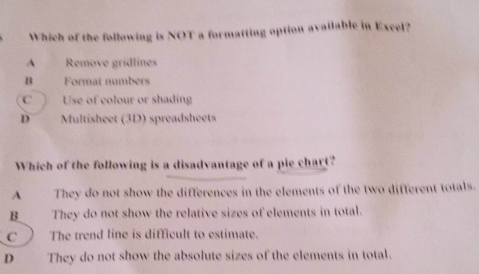 Selesai:Which of the following is NOT a formatting option available in ...