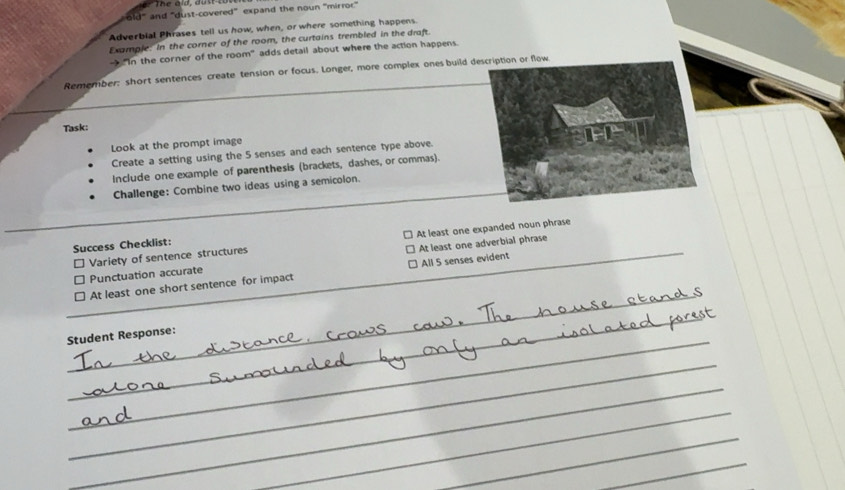 Solved: and "dust-covered" expand the noun "mirror.' Adverbial Phrases ...