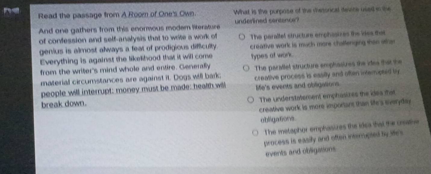 Gelöst:he What is the purpose of the rhetorical ievice used i the Read ...