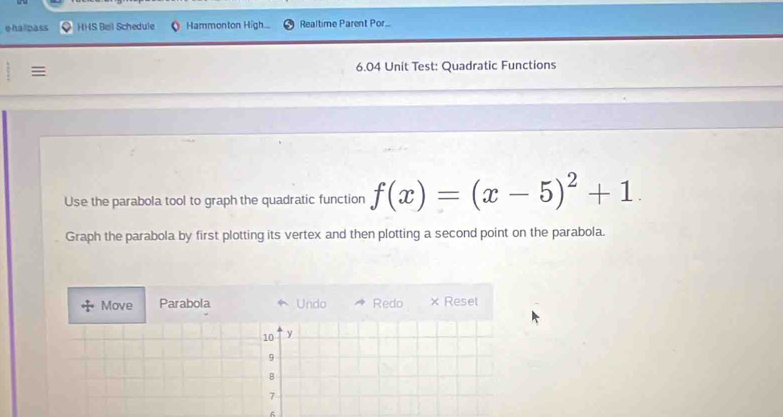 Solved: ehalpass HHS Beil Schedule Hammonton High... Realtime Parent ...