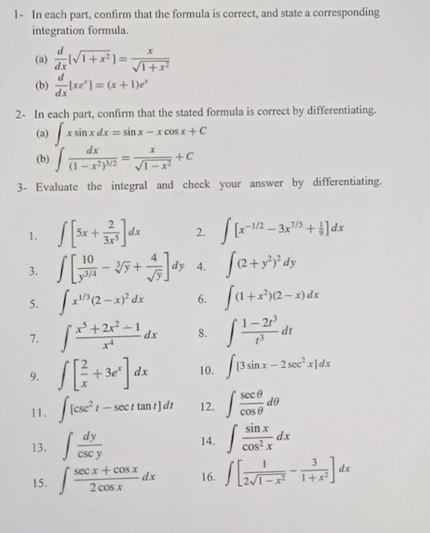 Résolu :1- In each part, confirm that the formula is correct, and state ...
