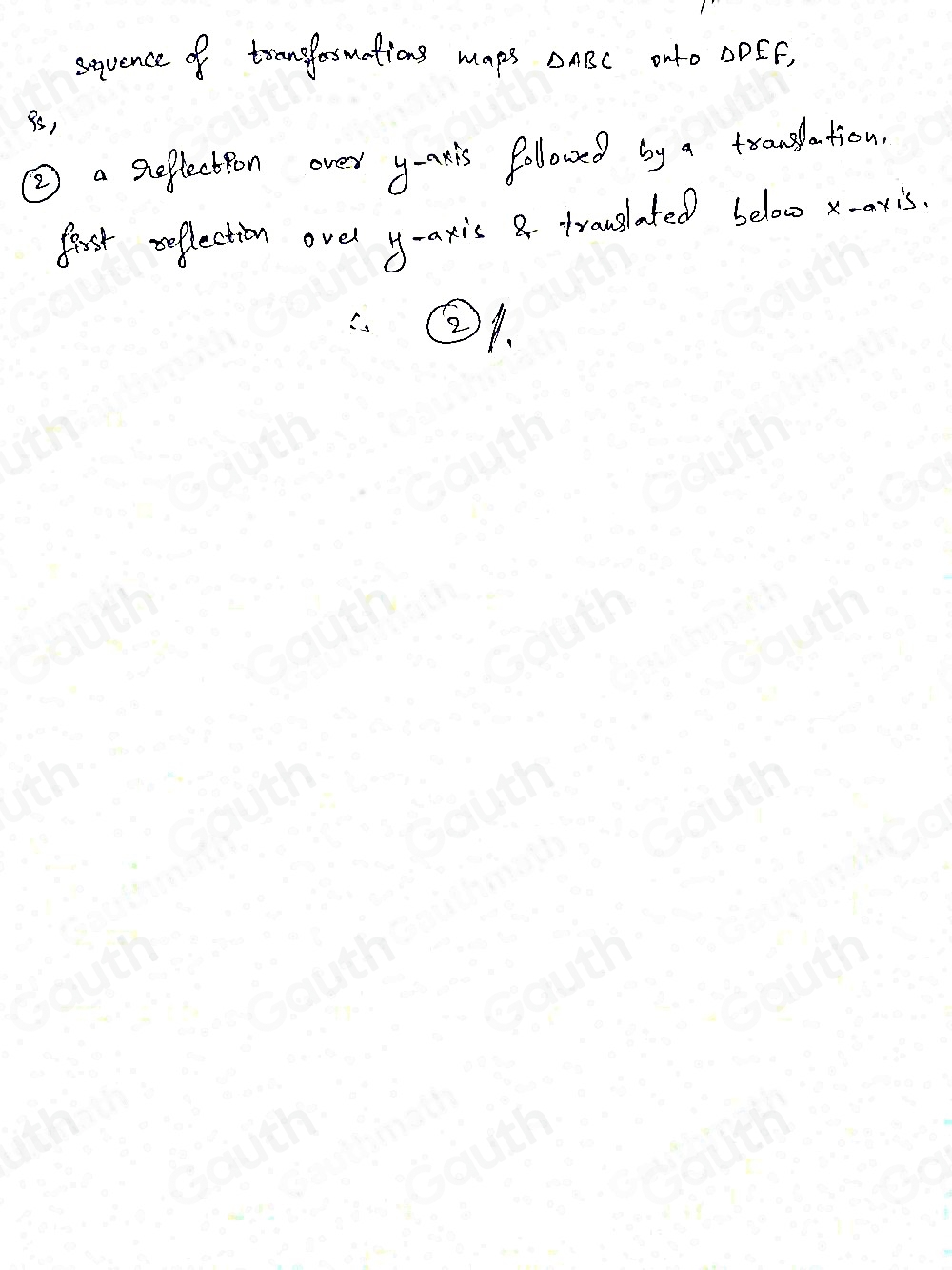 Solved: In the diagram below, ABC≌ DEF. Which sequence of ...