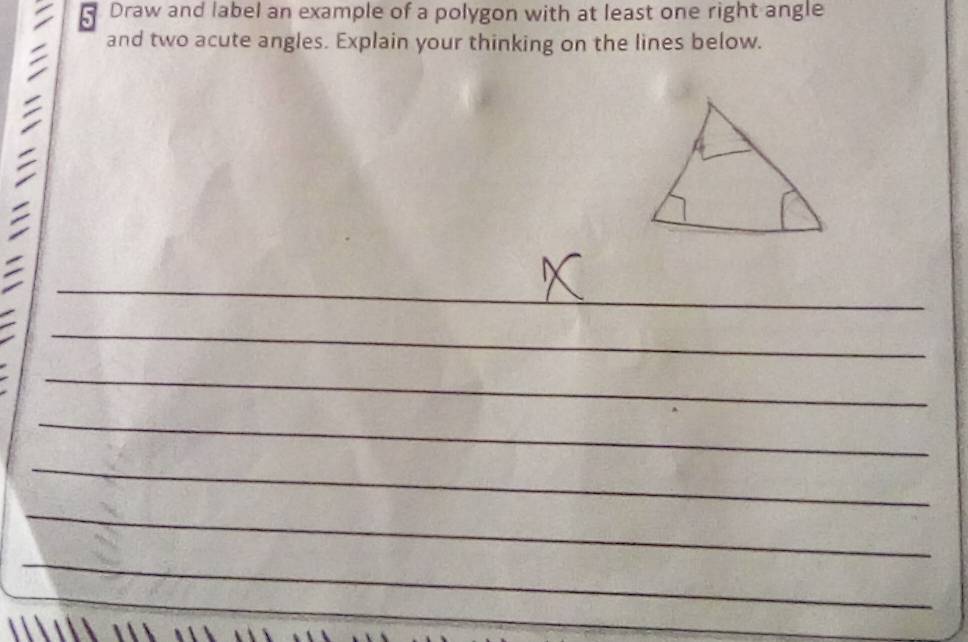 Solved: Draw and label an example of a polygon with at least one right ...