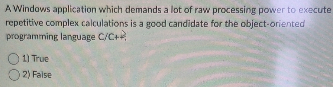 Solved: A Windows application which demands a lot of raw processing ...