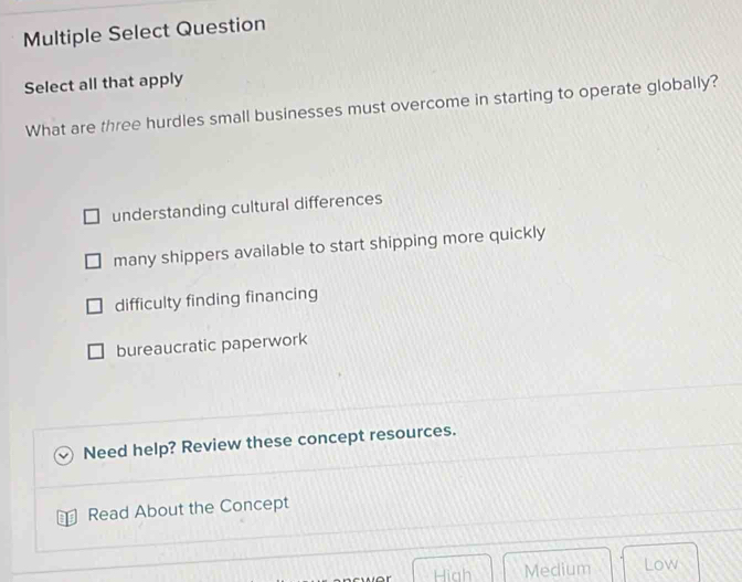 Solved: Multiple Select Question Select all that apply What are three hurdles small businesses ...