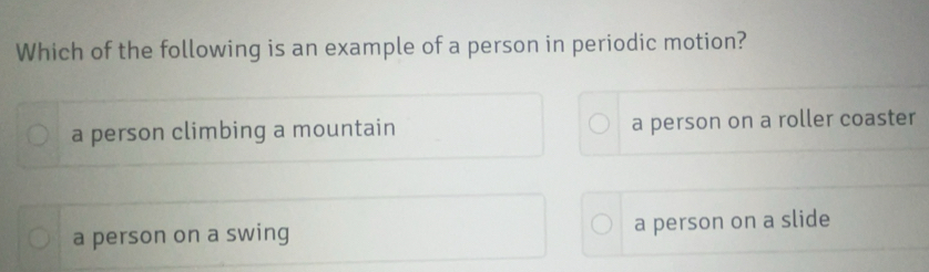 Solved: Which of the following is an example of a person in periodic ...