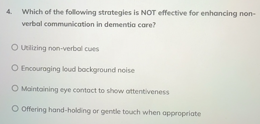 Solved: Which of the following strategies is NOT effective for ...