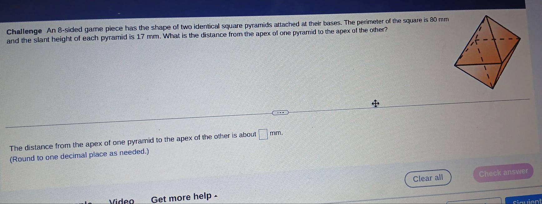 Solved: Challenge An 8 -sided game piece has the shape of two identical ...