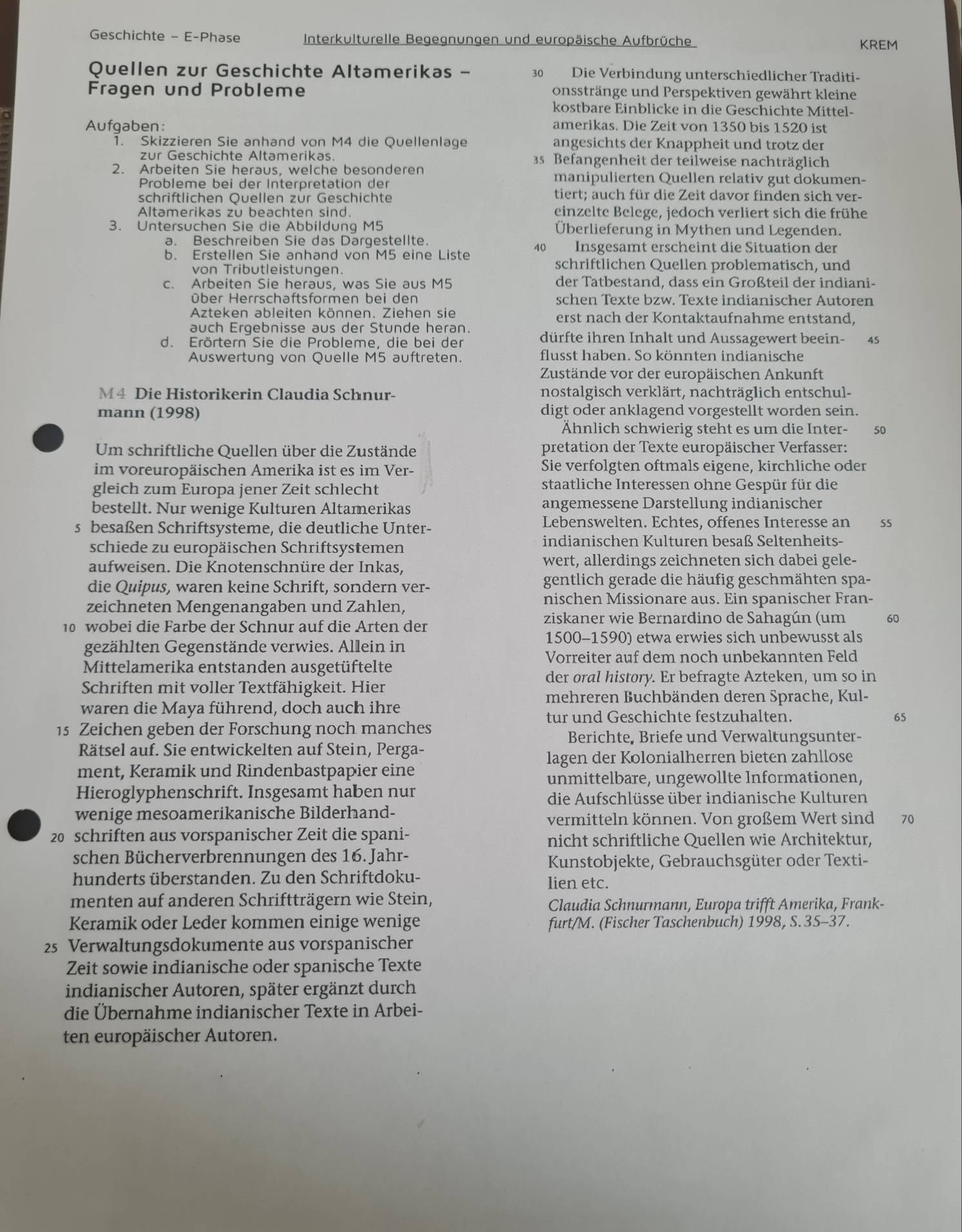 Gelöst:Geschichte - E-Phase Interkulturelle Begegnungen und europäische ...