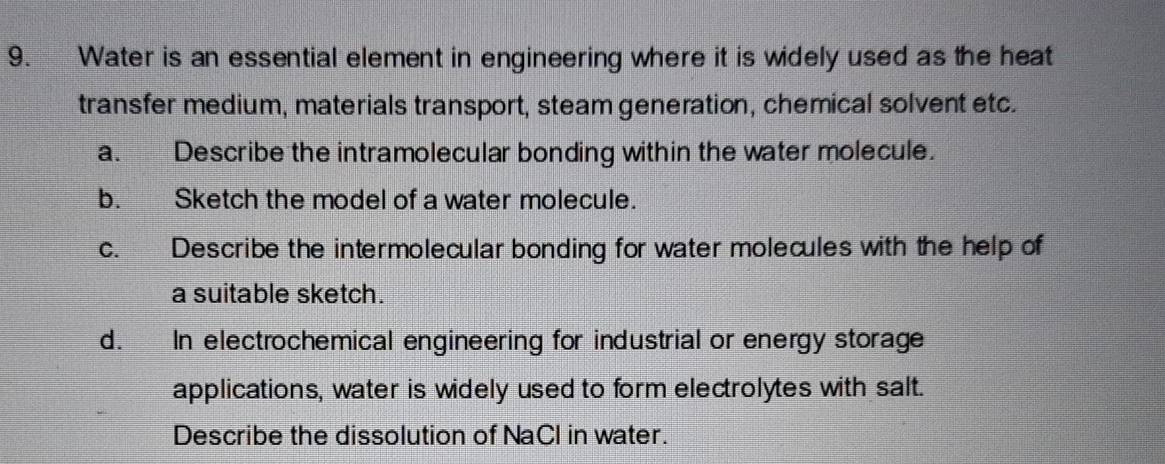 Selesai:Water is an essential element in engineering where it is widely ...