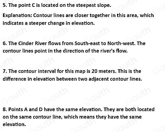 Solved: Base your answer(s) to the following question(s) on the contour ...