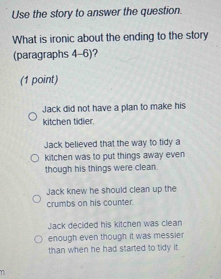 Solved: Use the story to answer the question. What is ironic about the ...