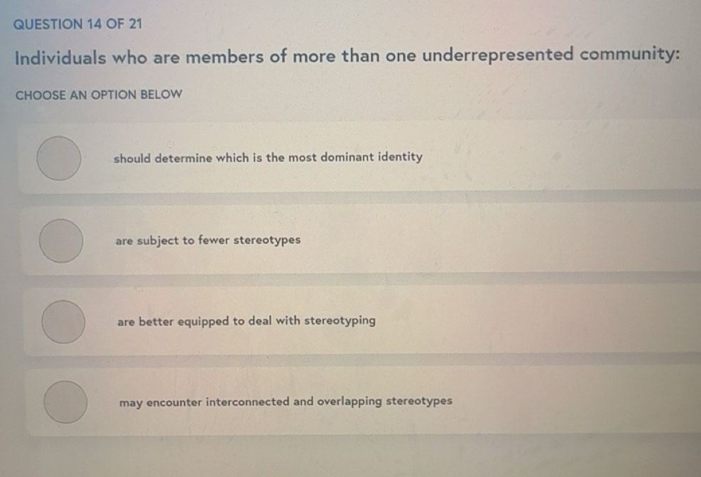 Solved: OF 21 Individuals who are members of more than one ...