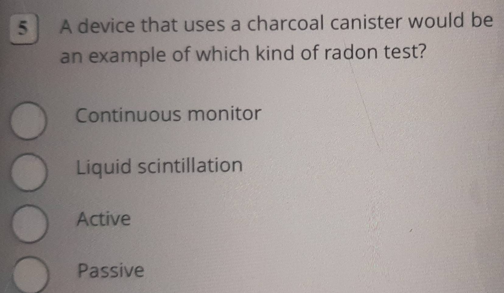 Solved: A device that uses a charcoal canister would be an example of ...