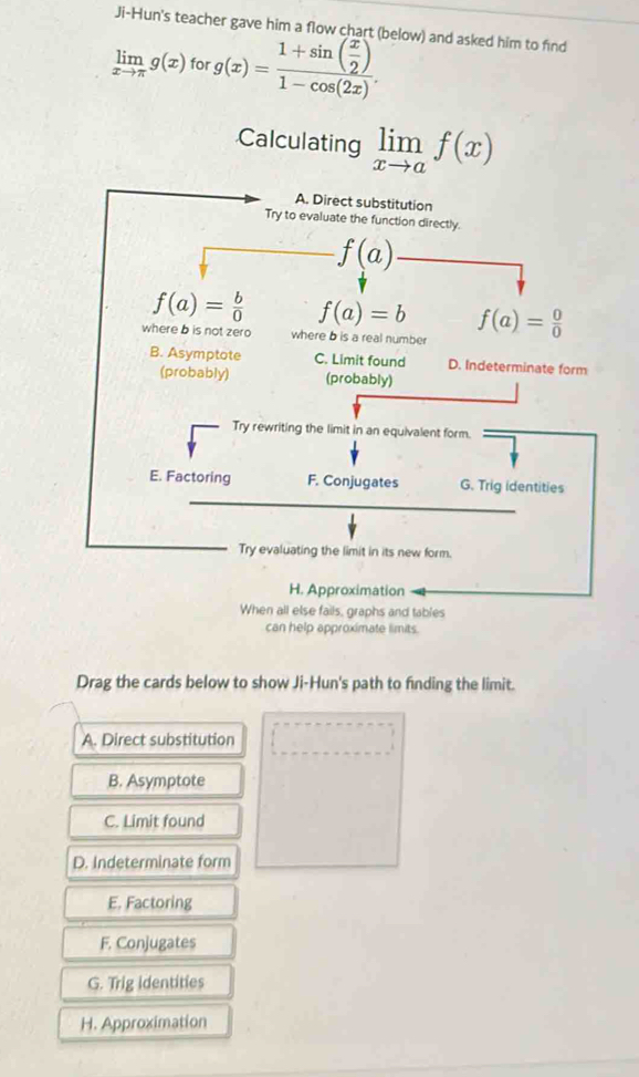 Ji-Hun's teacher gave him a flow chart (below) and asked him to find ...