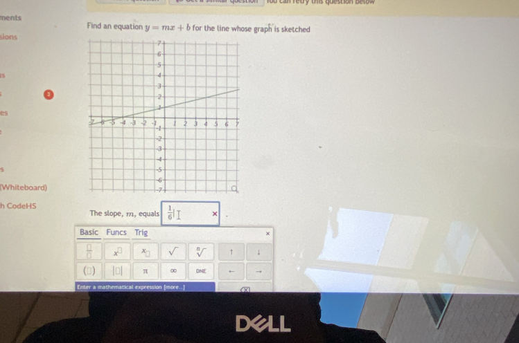 Solved: You can retry this question below ments Find an equation y=mx+b ...