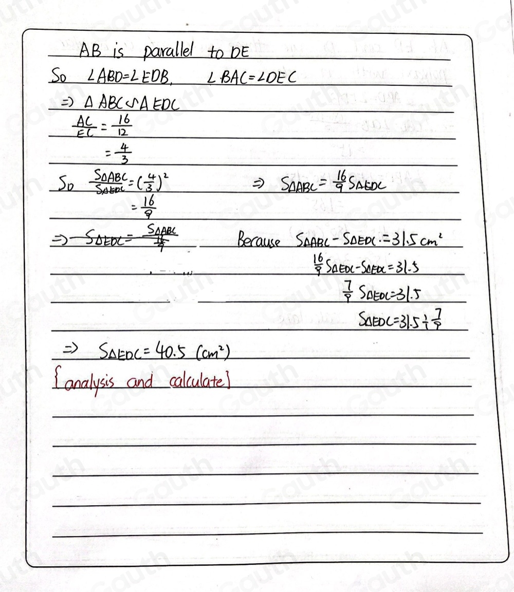 Solved: Diagram accuratel The diagram shows triangle ABC and triangle ...