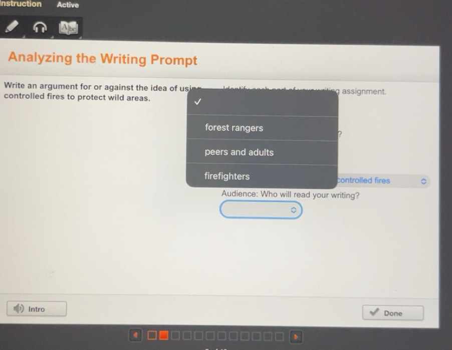 Solved: Instruction Active Analyzing the Writing Prompt Write an ...