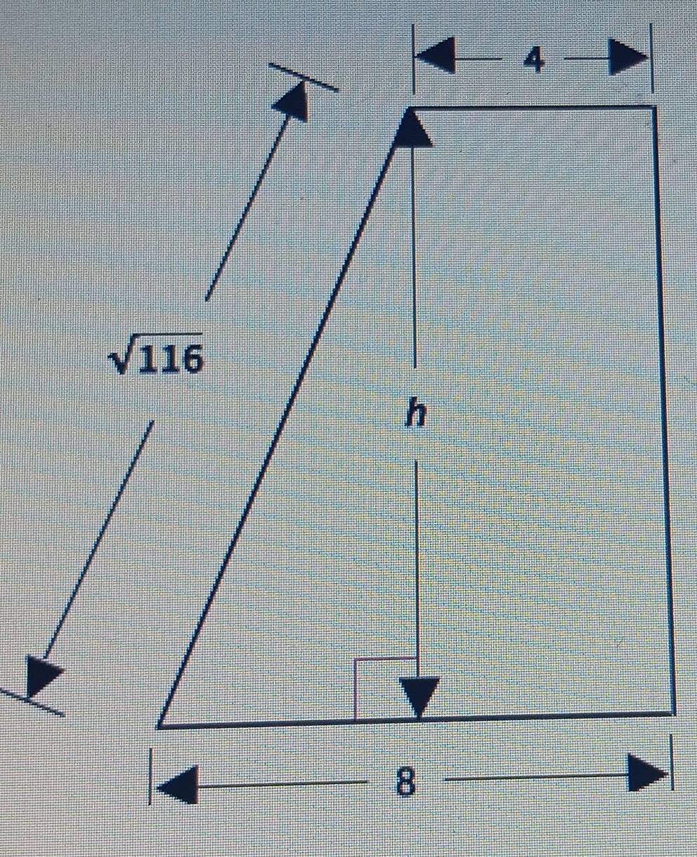 Solved: 4 sqrt(116) h 8 [Math]