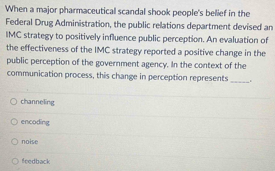 Solved: When a major pharmaceutical scandal shook people's belief in ...