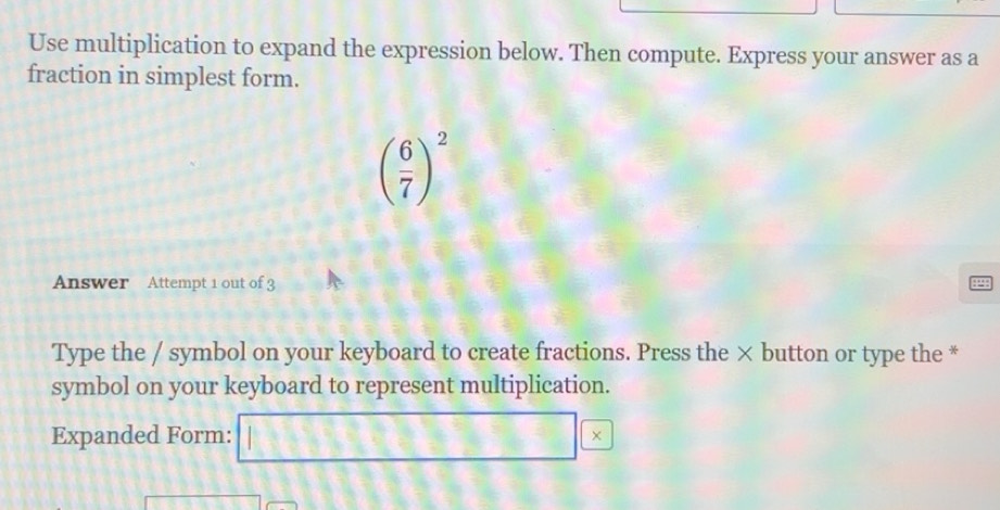 Solved: Use multiplication to expand the expression below. Then compute ...