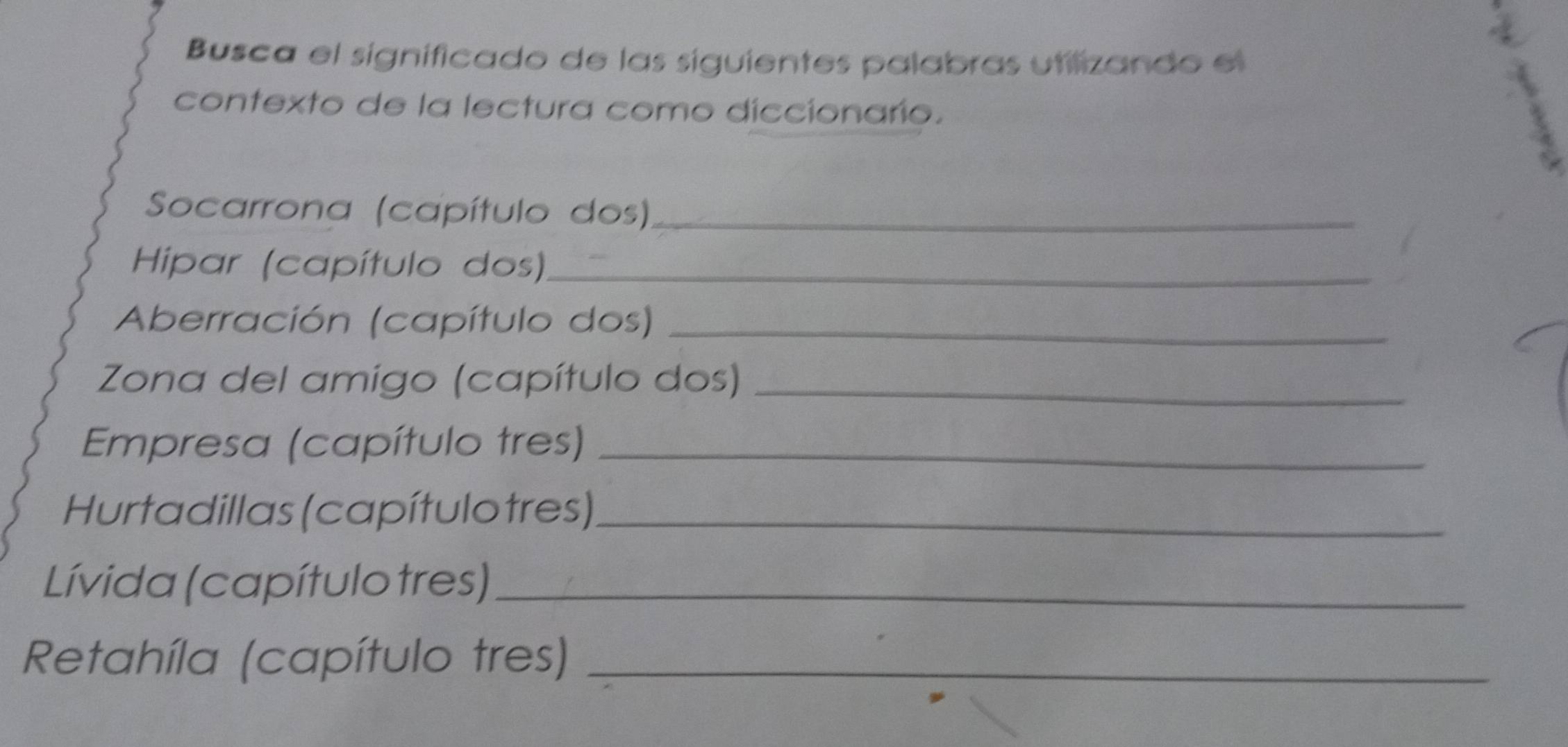 Resuelto:Busca el significado de las siguientes palabras utilizando el ...