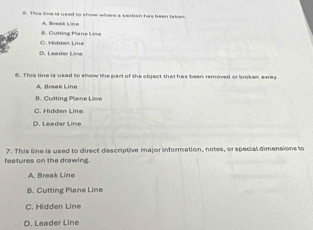Solved: This line is used to show where a saction has been taken. A ...