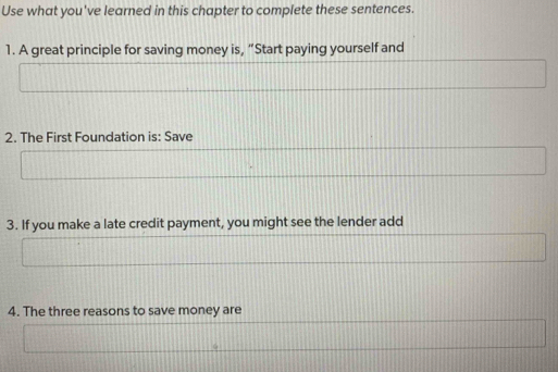 Solved: Use what you've learned in this chapter to complete these ...