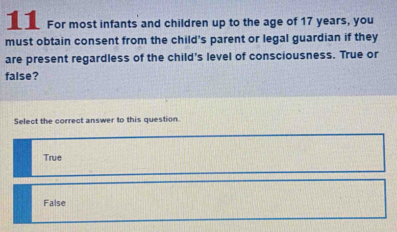 Solved: For most infants and children up to the age of 17 years, you ...