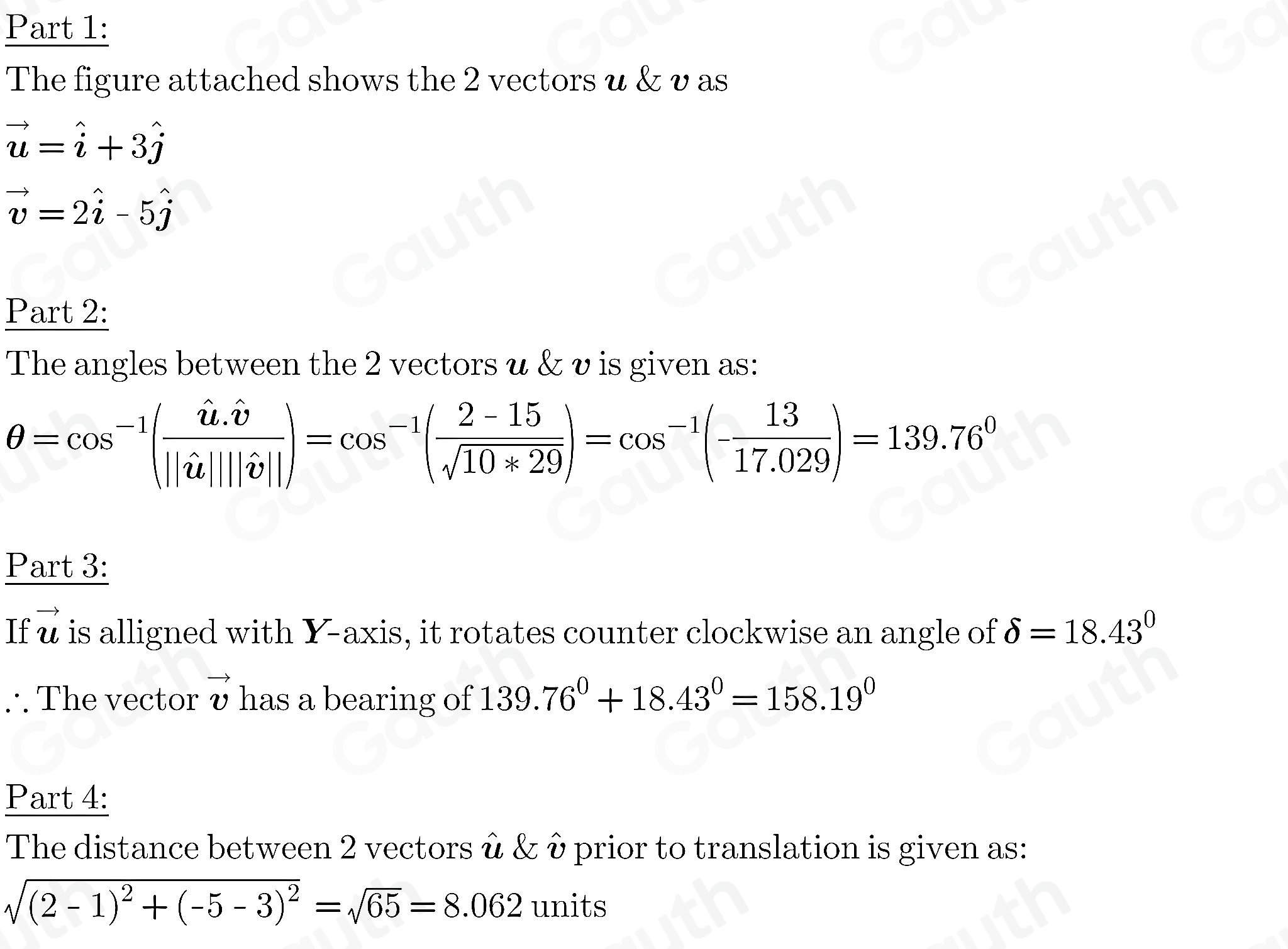 Solved: Consider the vectors a=[1,3] and b=[2,-5]. Draw these as ...