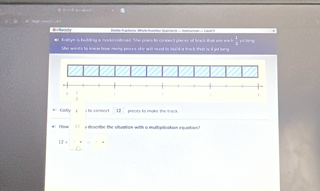 Solved: 1 @i-Ready Divide Fractions: Whole-Number Quotients ...