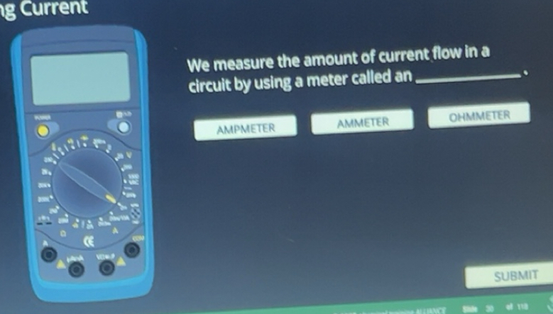 Solved: Current We measure the amount of current flow in a circuit by ...