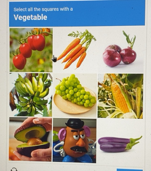 Solved: Select all the squares with a Vegetable [Math]
