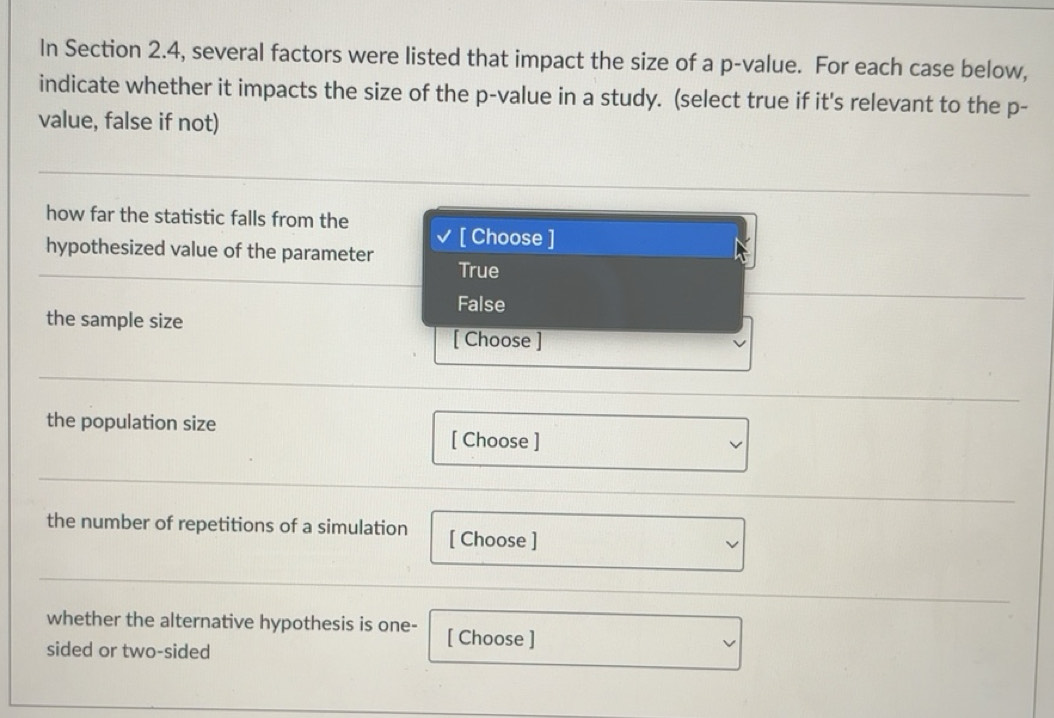 Solved: In Section 2.4, several factors were listed that impact the ...