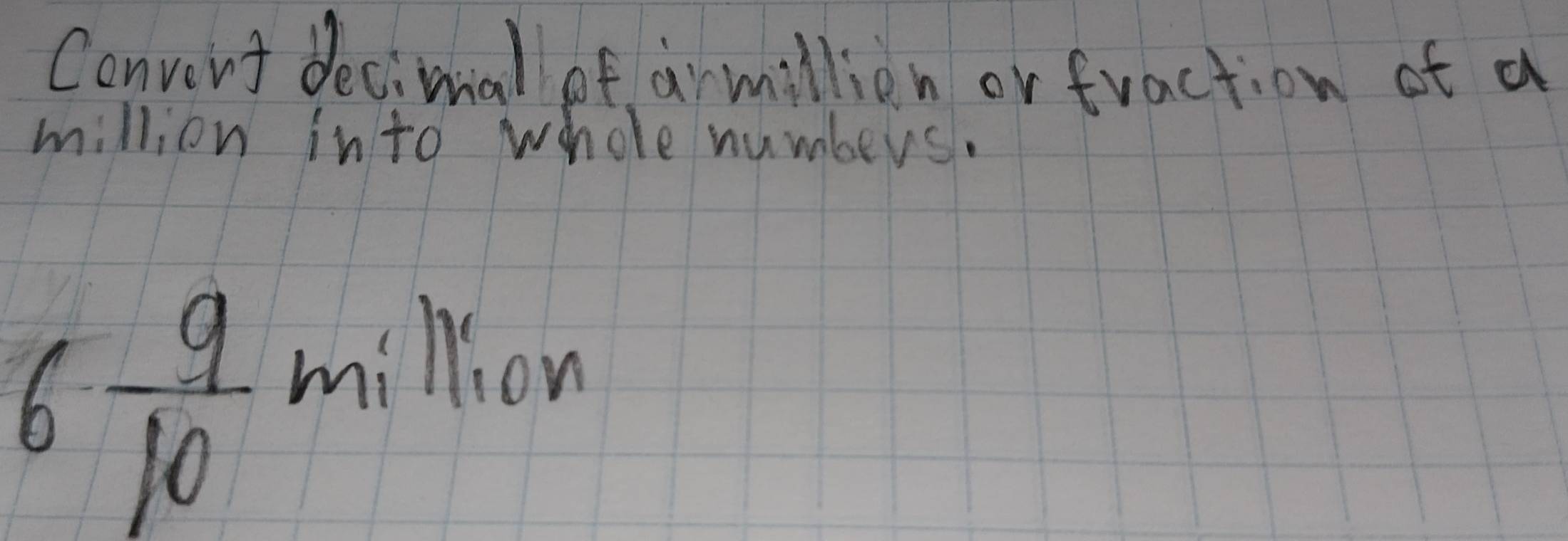 Selesai:Convent decimal of armillion or fraction of a million into ...