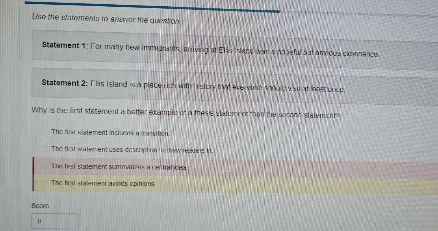 Solved: Use the statements to answer the question. Statement 1: For ...