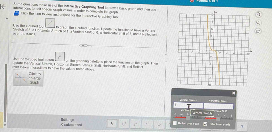 Solved: Some questions make use of the Interactive Graphing Tool to draw a basic graph and then ...