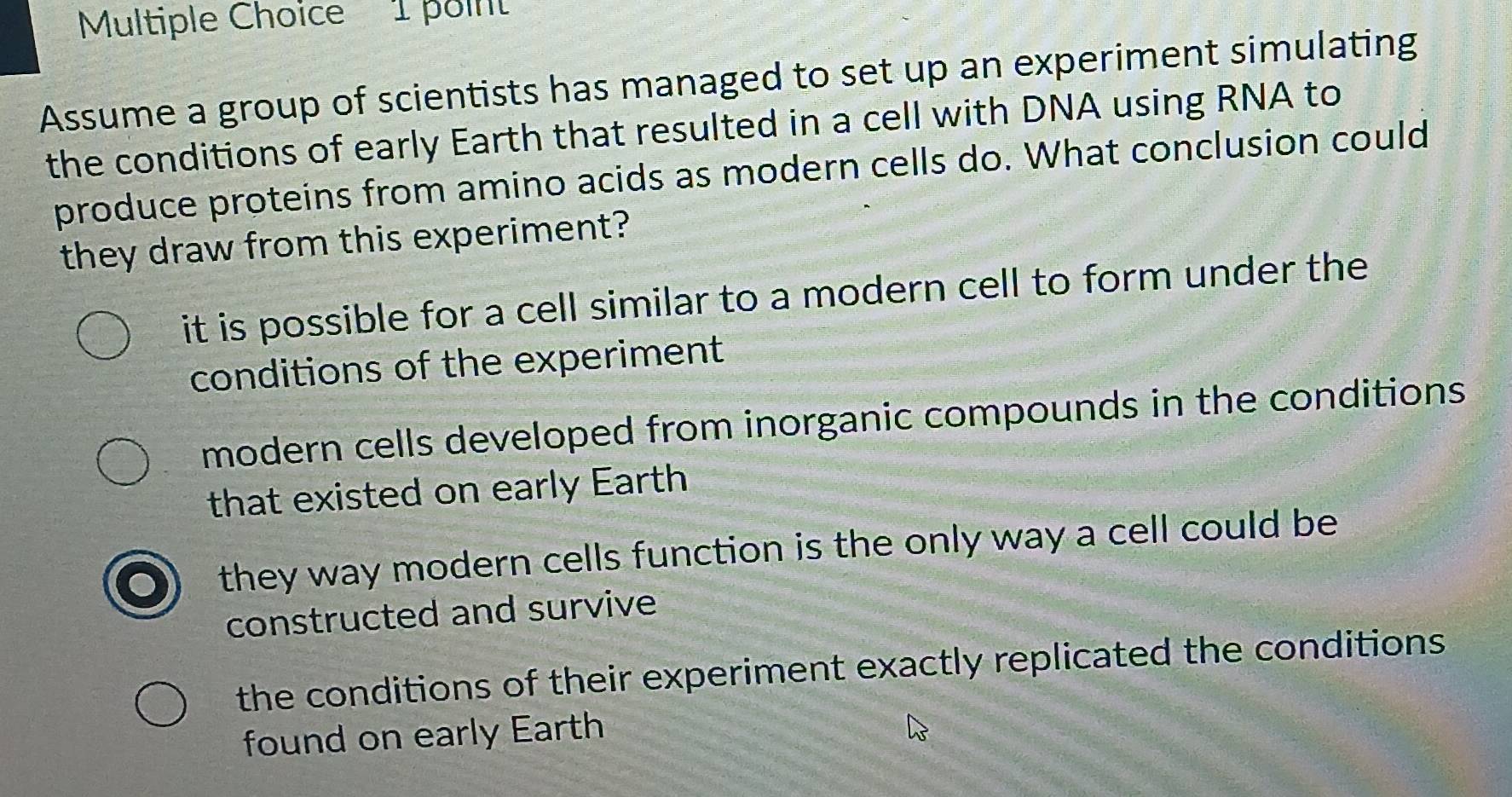 Solved: poin Assume a group of scientists has managed to set up an ...