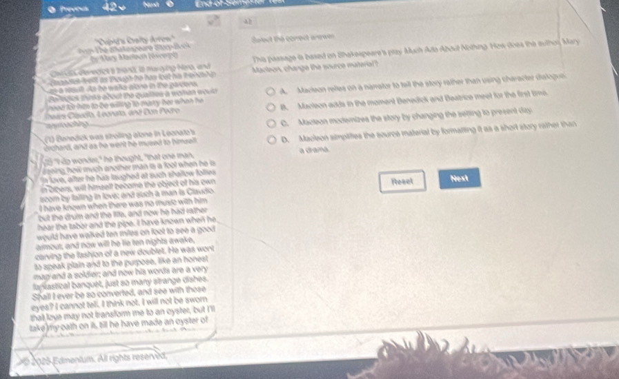 Solved: Prevous a3 End of Seme A2 ''Cupid's Craity Arton'' 1g The ...