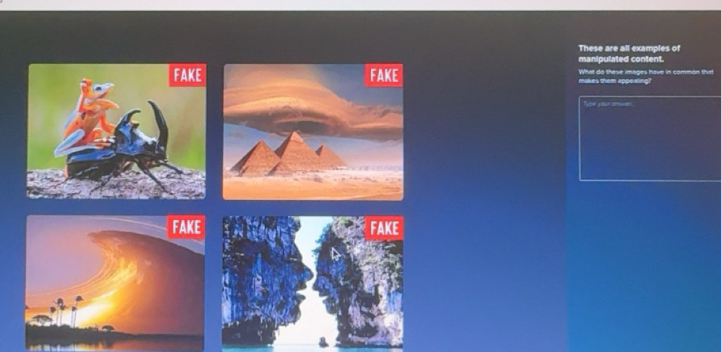 Solved: These are all examples of manipulated content. What do these ...